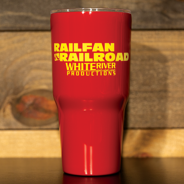 Railfan & Railroad 50th Anniversary Tumbler- 30 Oz | White River Productions